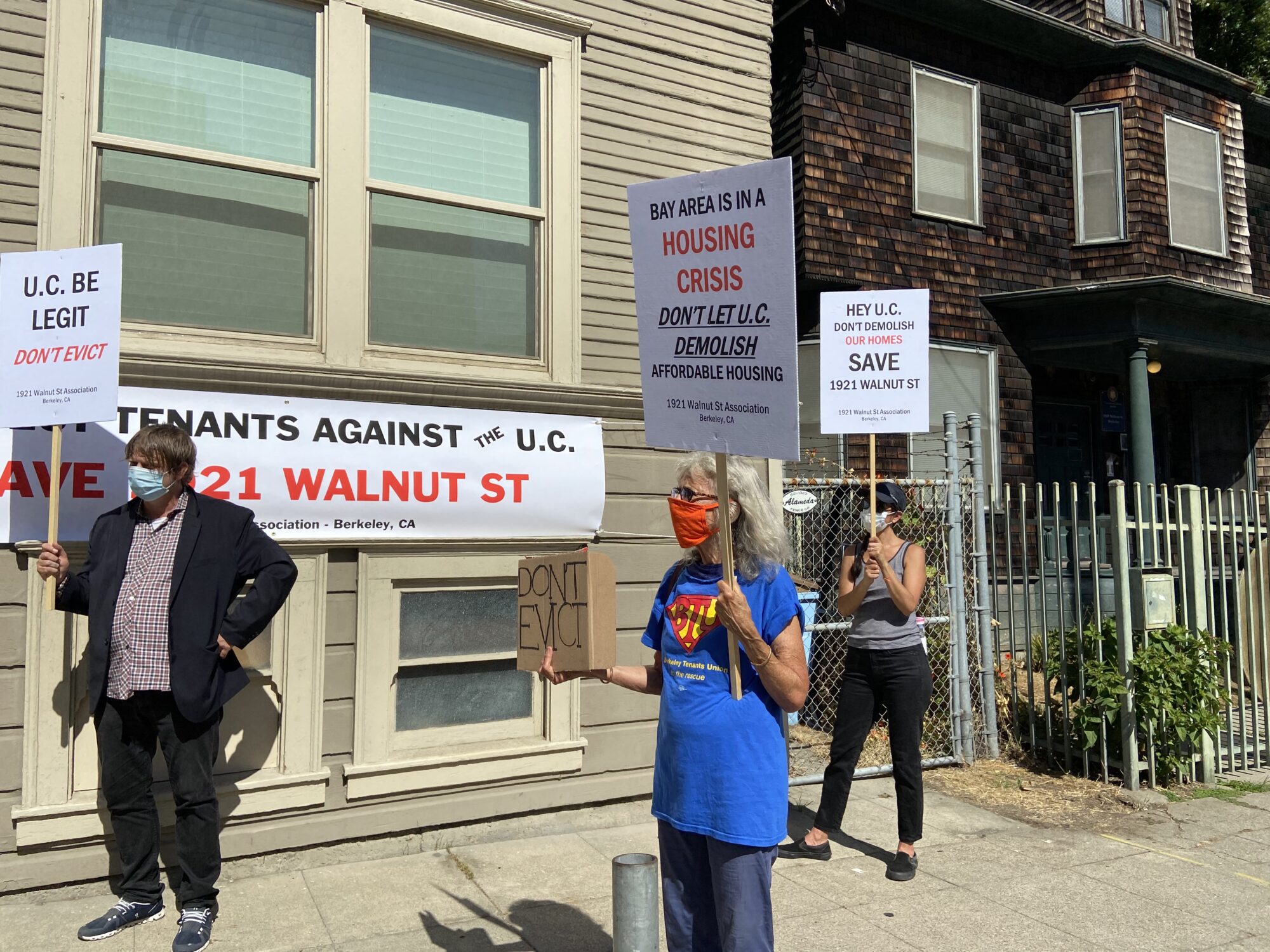 Berkeley tenants and officials protest UC Berkeley's planned eviction ...